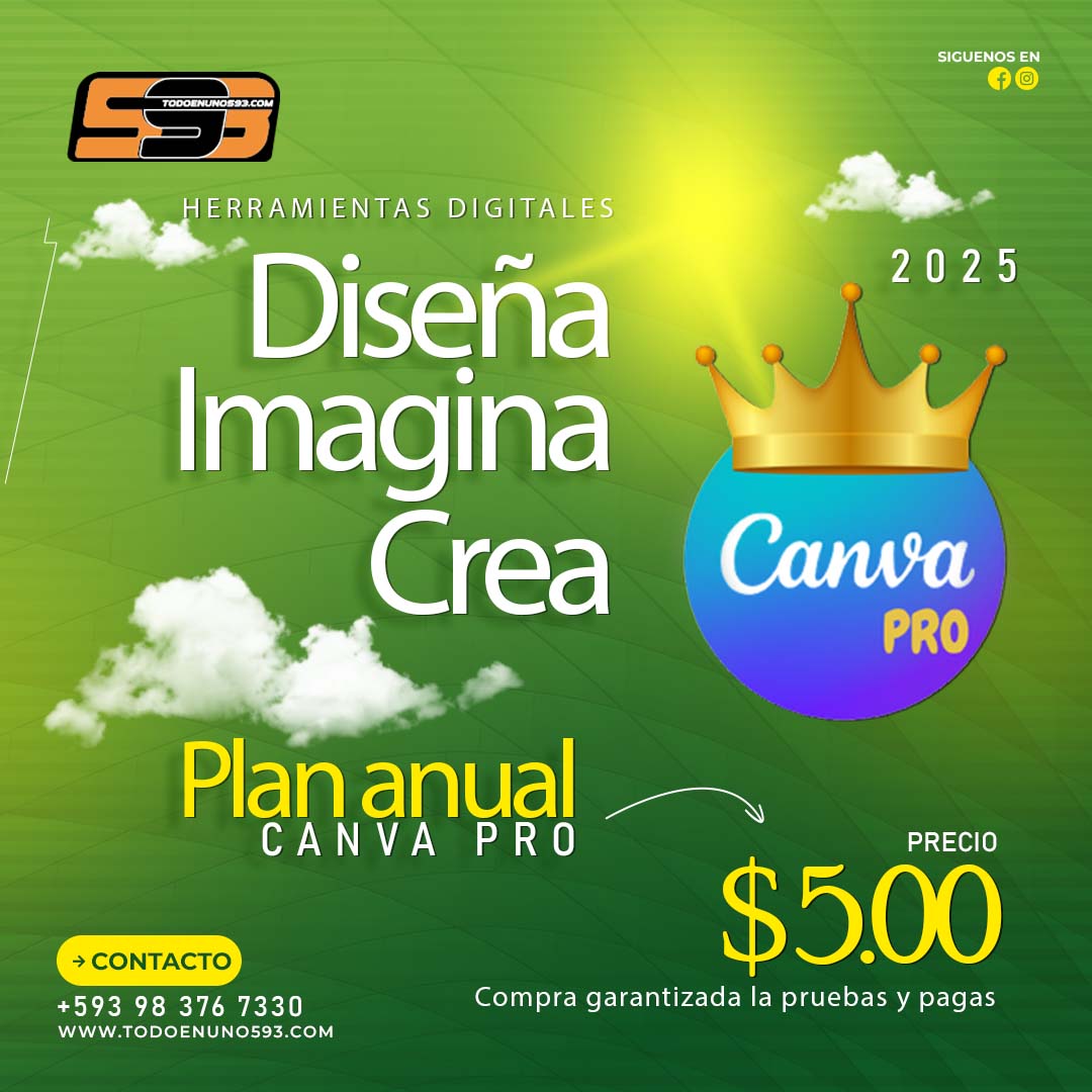 CANVA PRO ANUAL - TODOENUNO593.COM